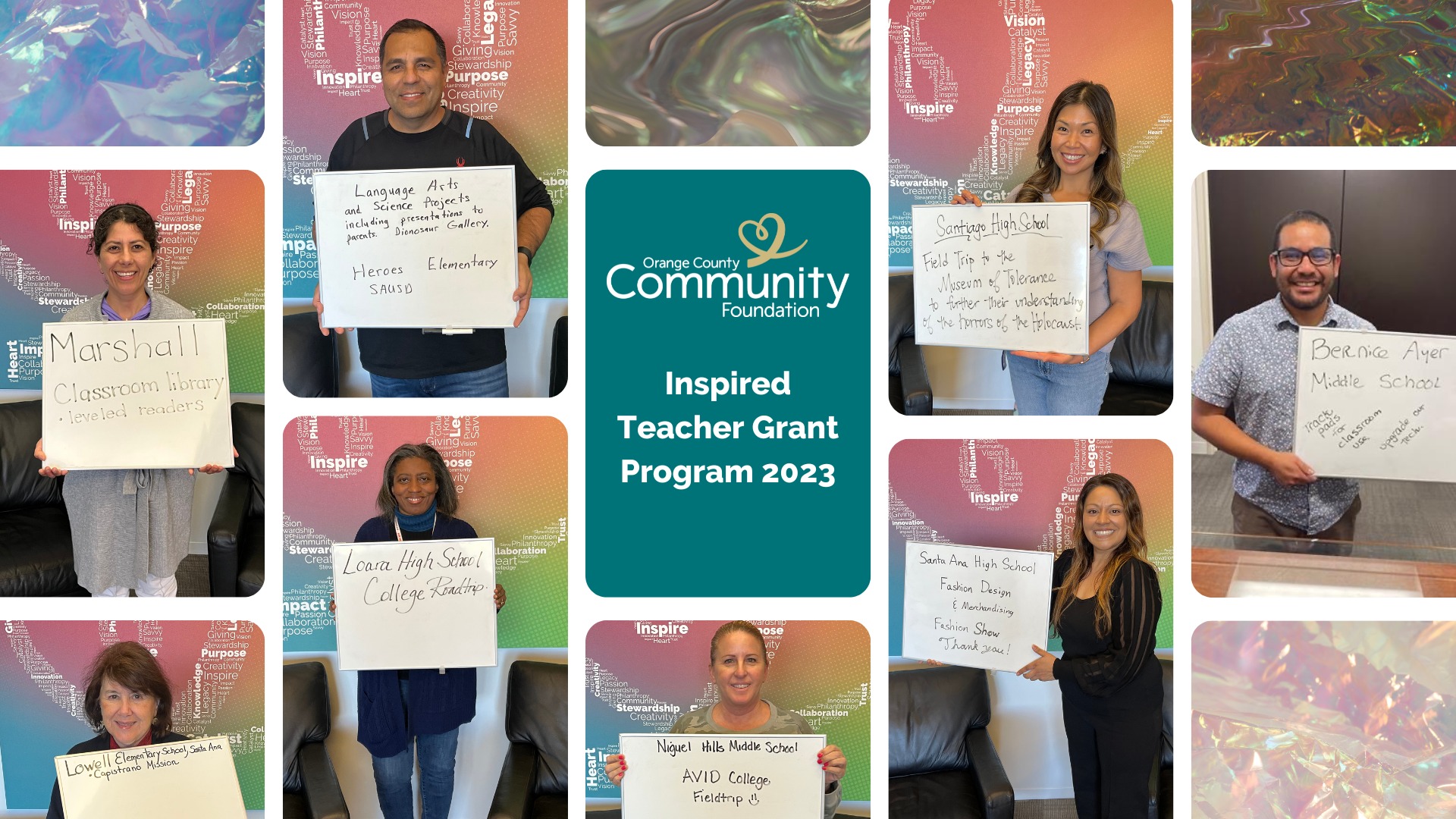 OCCF Announces Inspired Teacher Grant Program Recipients - Orange ...